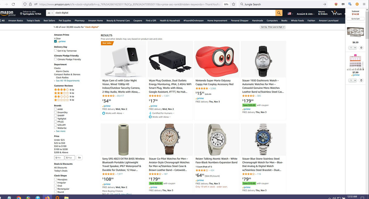 Jungle search price low high dig clock — Postimages