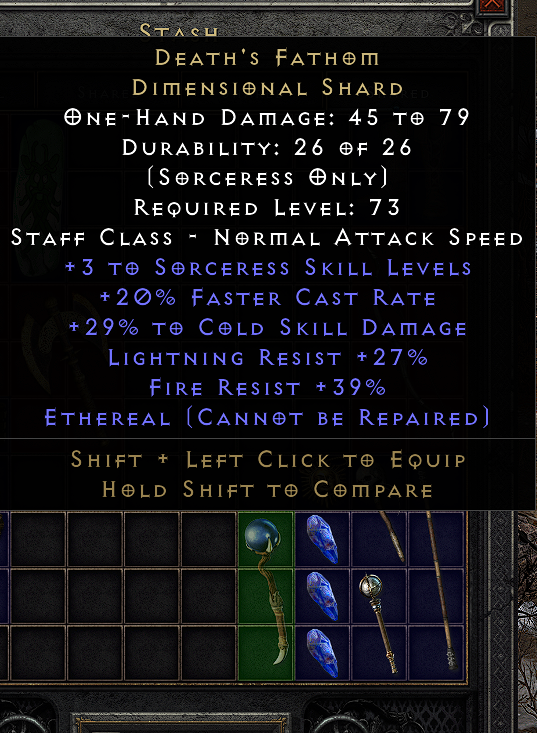 Eth Death's Fathom - Topic - d2jsp