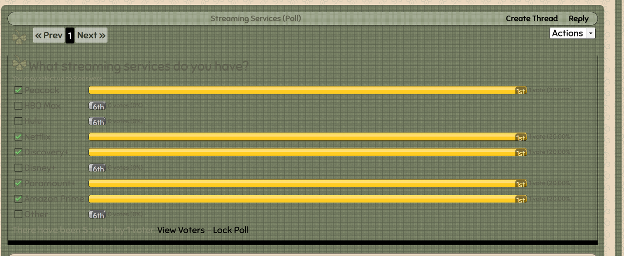 Screenshot 2021 03 09 Streaming Services ( Poll) Serenity Cove — Postimages