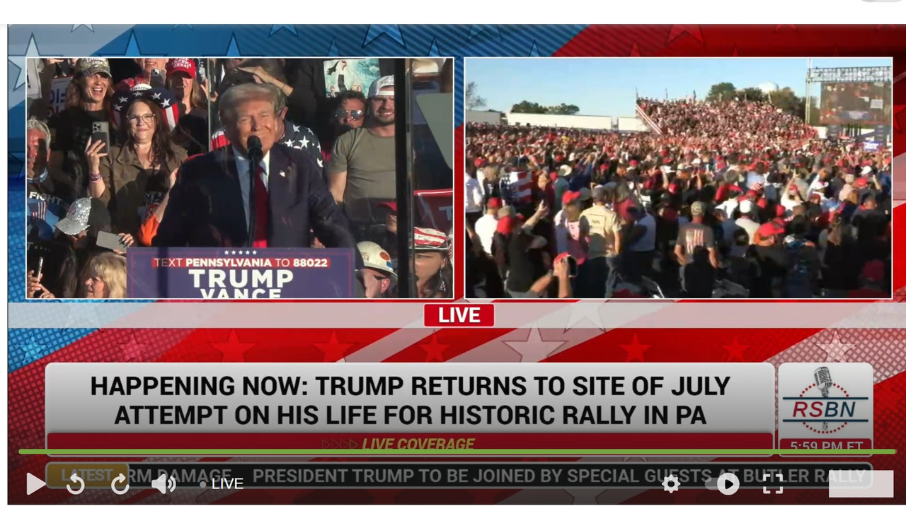 LIVE: PRESIDENT TRUMP RETURNS FOR A HISTORIC RALLY IN BUTLER ...