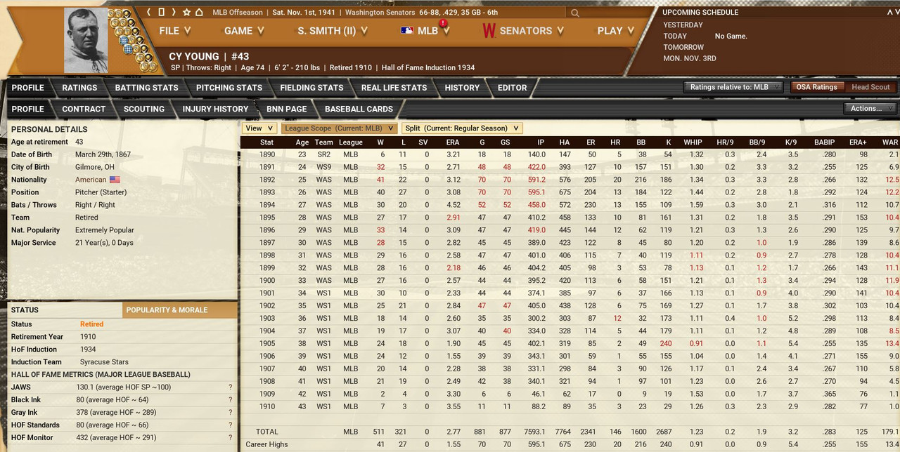 Question on historical accuracy - OOTP Developments Forums