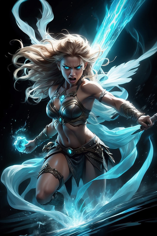 Albedo Base XL barbarian Valkyrie with an oversized sword Long 0 — Postimages