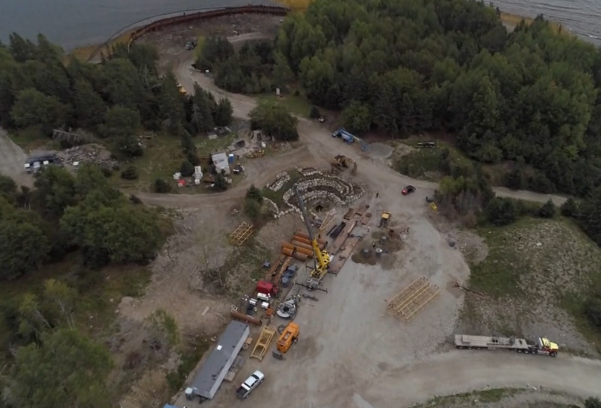 What is this rock structure they have built? : r/OakIsland