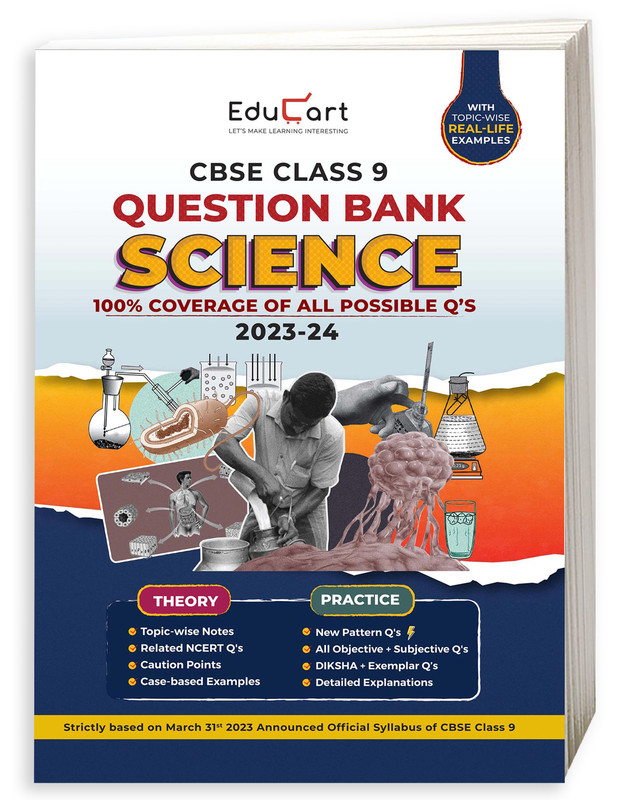 Educart CBSE Class 9 Question Bank Science for 2023-2024