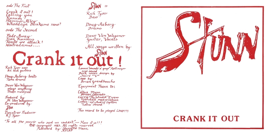 Stunn (US) - Crank It Out! (1983) [MP3 / Lossless WAV] • Heavy Metal ...