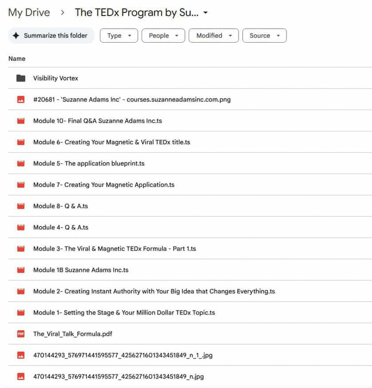 Suzanne Adams - The TEDx Program