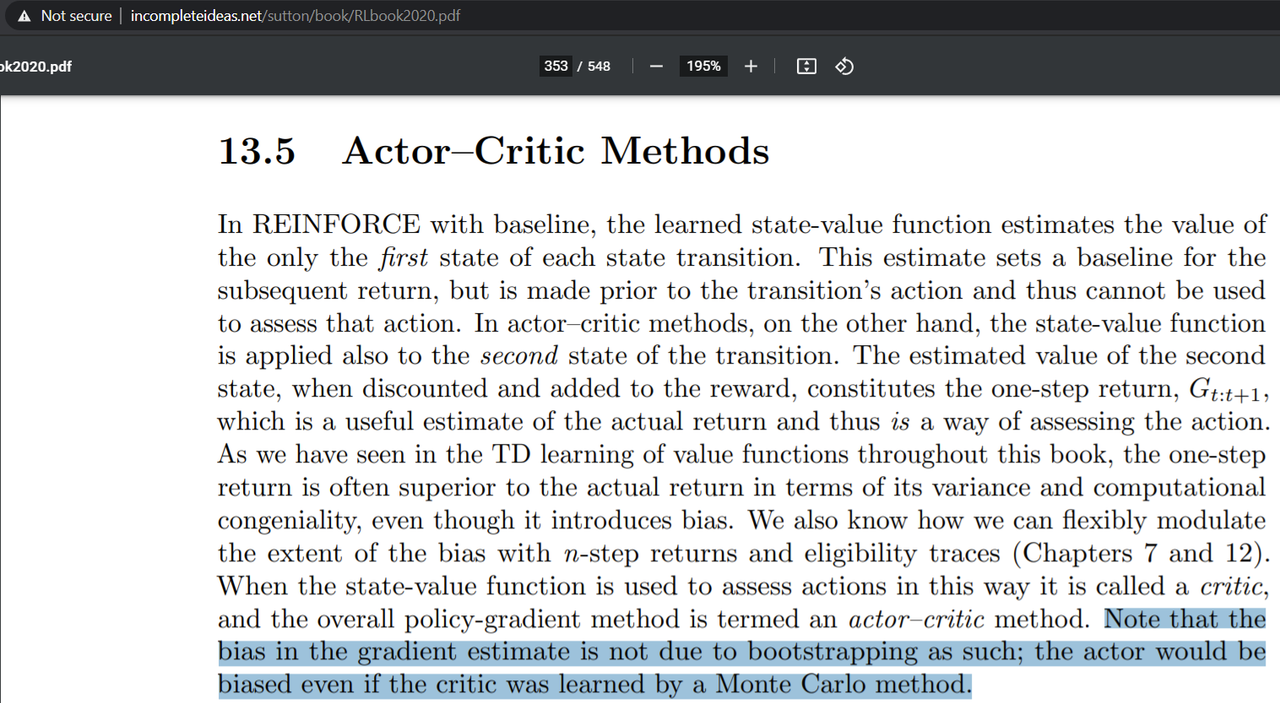 reinforcement learning - How can I understand REINFORCE with baseline ...
