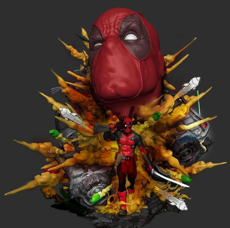 PCS: Deadpool Fine Art Bust - Statue Forum