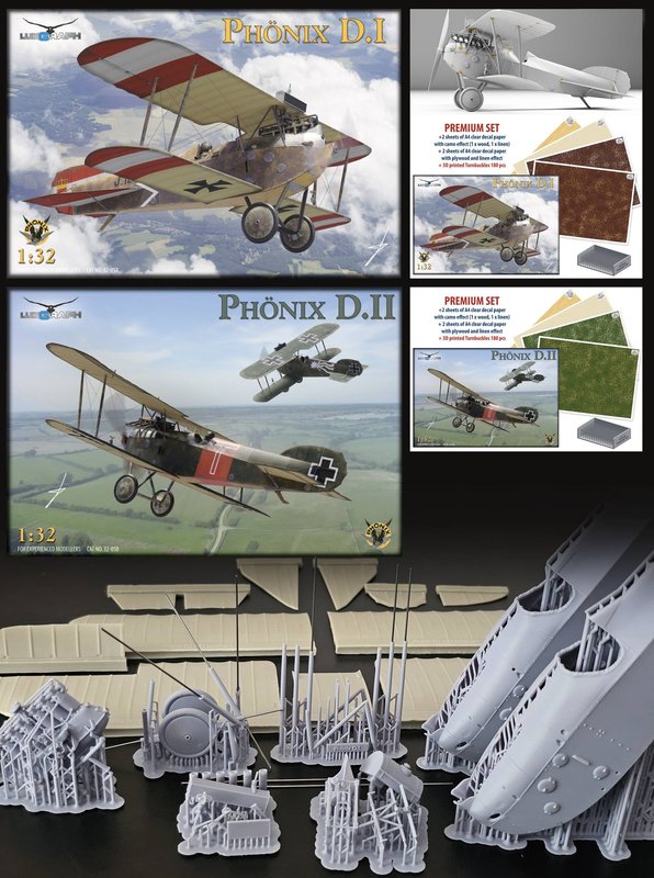 1/48, 1/32 & 1/24 - Phönix D.I & D.II resin kits by LukGraph - 3D ...