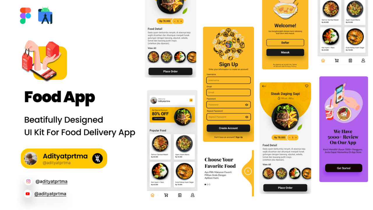 GitHub - adityatprtma/FoodApp---Get-Started-And-Login-Pages: Food ...