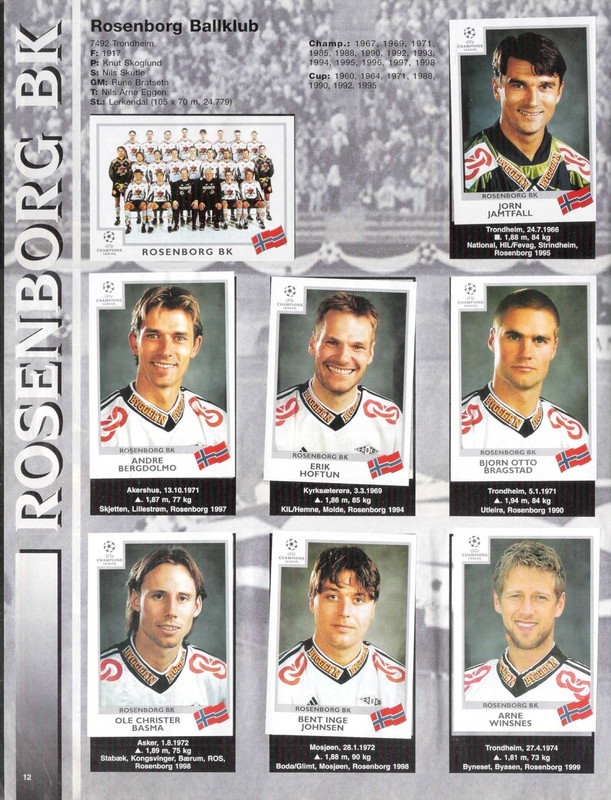 Album UEFA Champions League 1999 2000 Panini 14 — Postimages