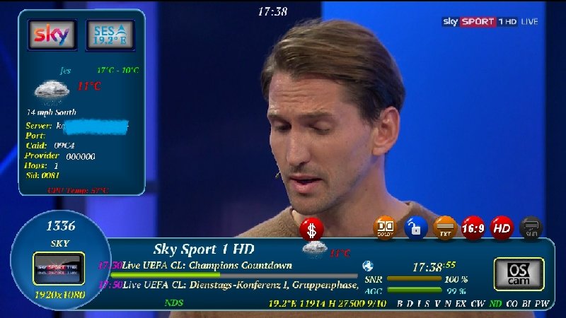 Skin modified for Open BH / OpenATV | Sat Universe - The Place To Be