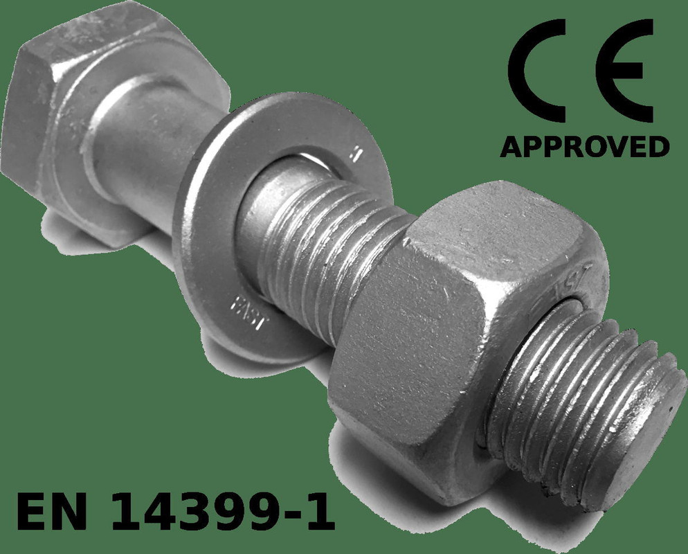 DIN6914 En 14399 Heavy Hex Bolts High Strength Hexagon Head Structural Bolt High Quality Black ...