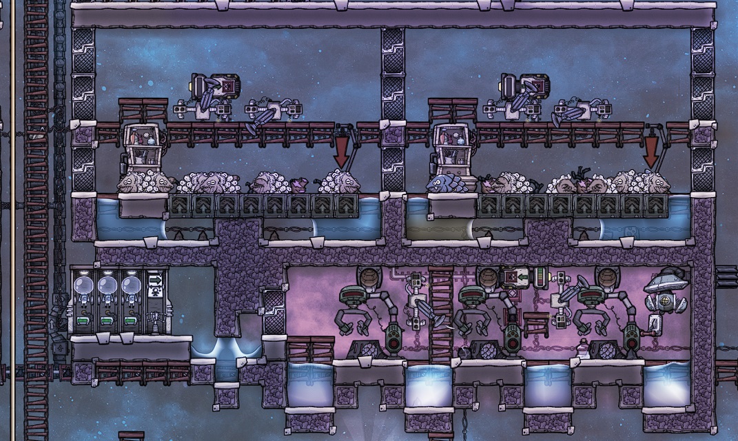 Early Game Drecko Ranch : r/Oxygennotincluded