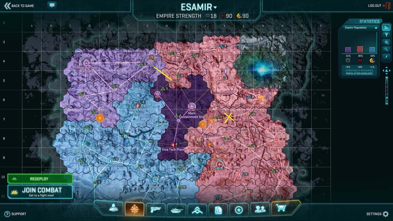 Planetside 2 Map Lattice