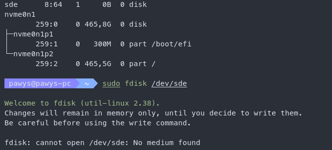 Usb device showing as 0B in lsblk : r/linux4noobs