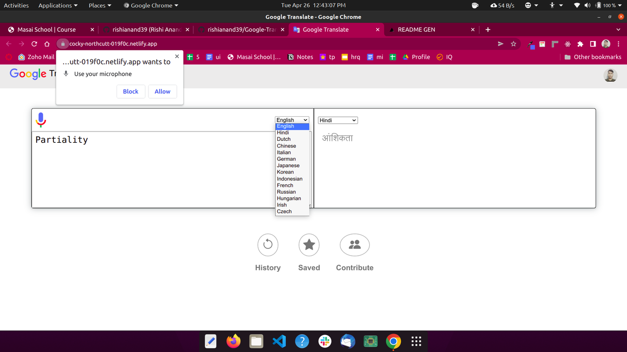 GitHub - rishianand39/Google-Translate-Clone: An application Used to translate one language to ...