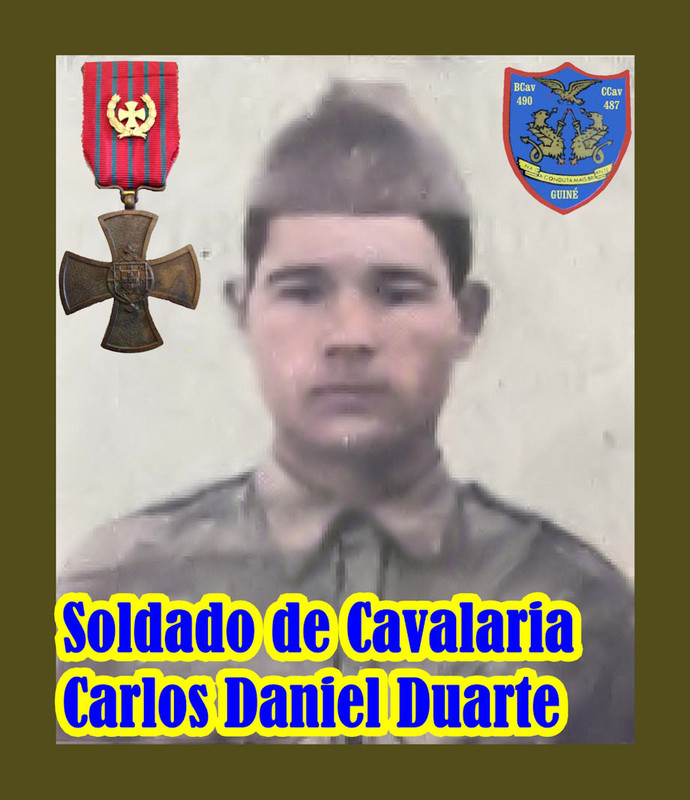 HONRA E GLÓRIA: Carlos Daniel Duarte, Soldado de Cavalaria, n.º 347/63 ...