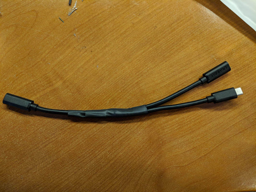 Custom Y-Adapter Cable for Power Delivery (PD) and Android Auto : r ...