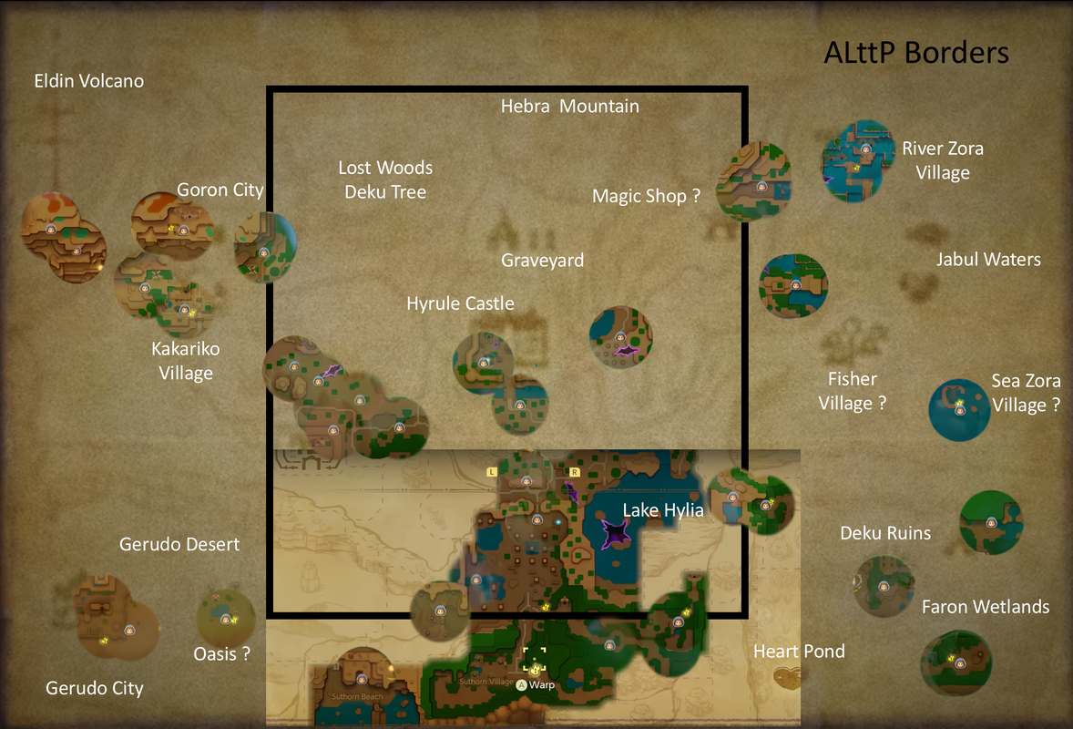 Echoes of Wisdom map size compared to ALttP - Theorizing - Zelda ...
