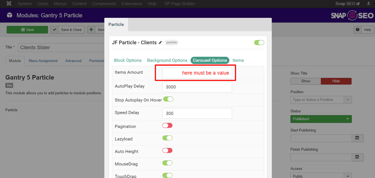 Modules Gantry 5 Particle Snap SEO Administration — Postimages