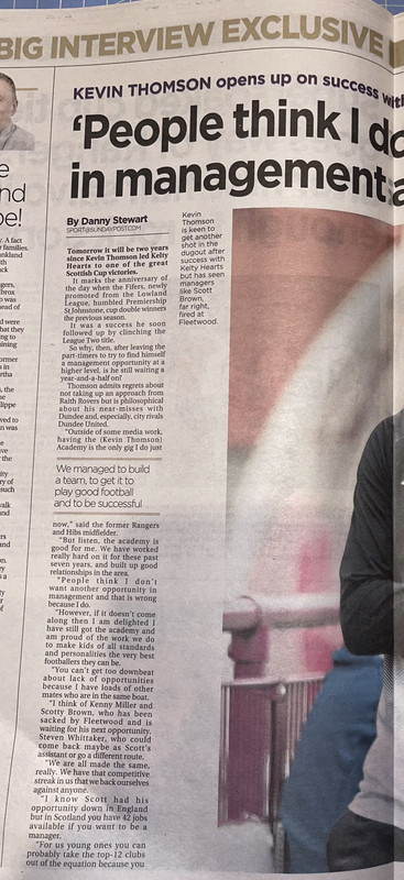 Kevin Thomson reflects | FollowFollow.com