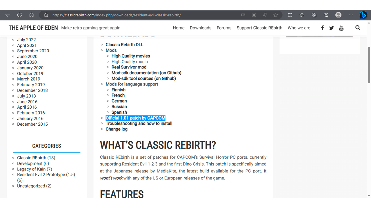 Installation guide for “resident evil classic rebirth” | PSX-Place