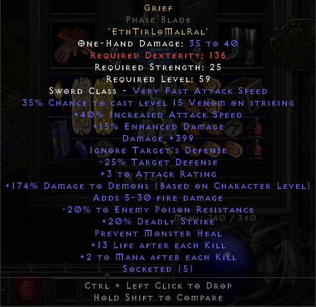 Perfect Base Grief 15/3 40/399 - Topic - d2jsp