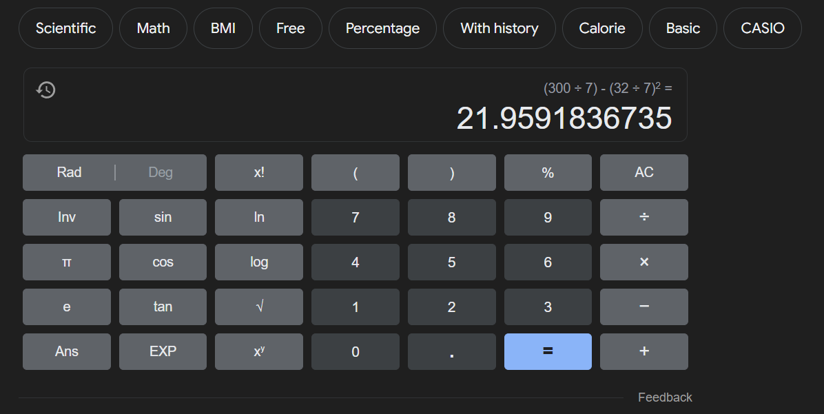 correct google calculator — Postimages