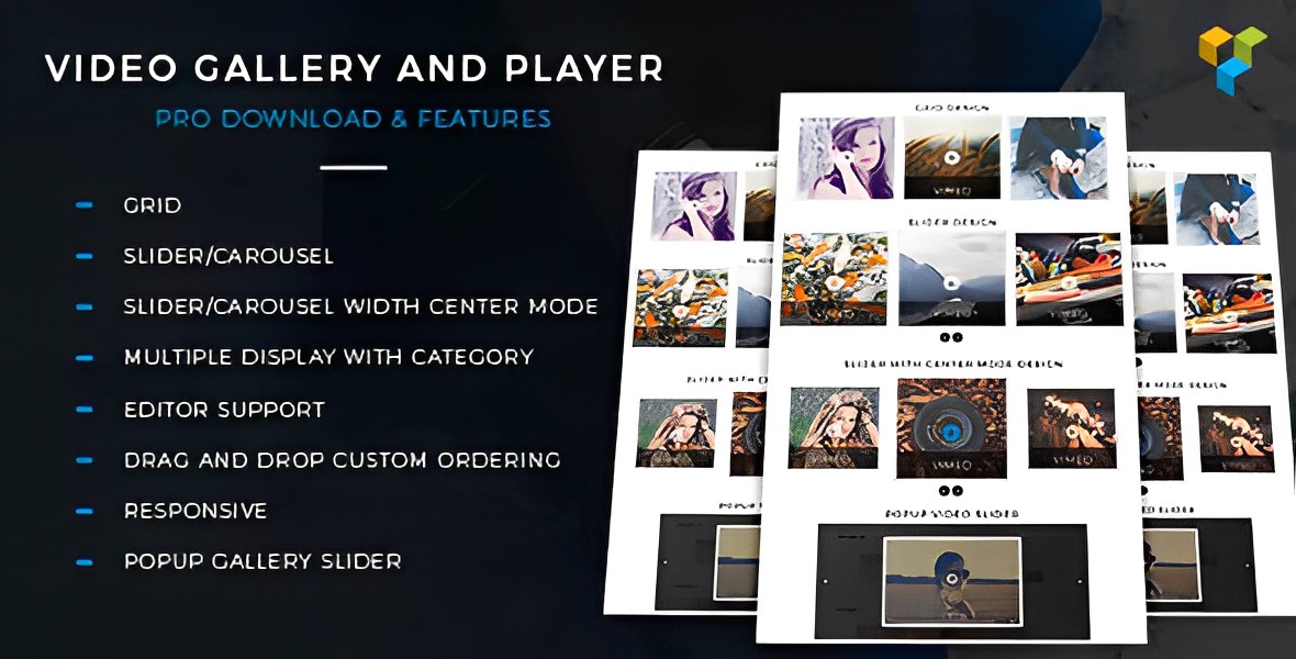 Video Gallery And Player Pro Wordpress Plugin – Bliter GPL