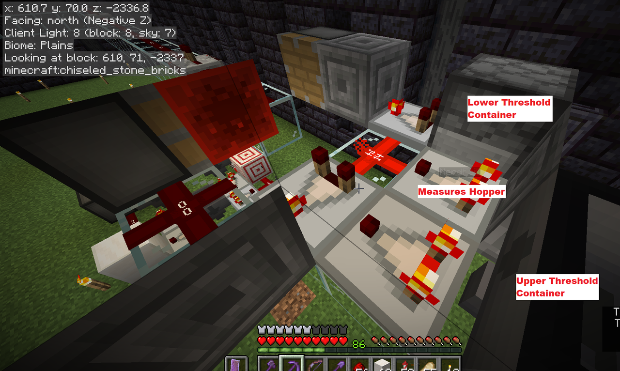 Relatively compact "threshold" system - full explanation in comments ...