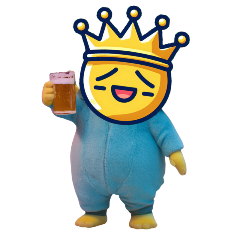 Kingy with Beer (no background no title) — Postimages