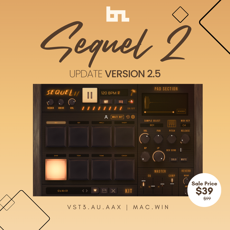 Beatskillz Plugins Releases Sequel 2.5 - Drum Machine Sampler ...