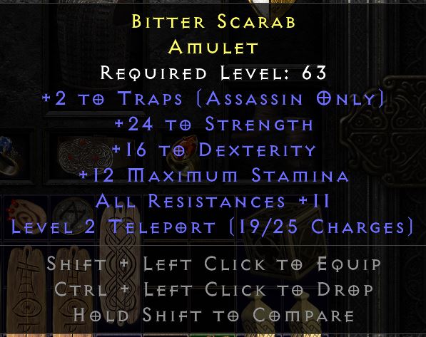 Super Sin Amulet With Teleport - Topic - d2jsp