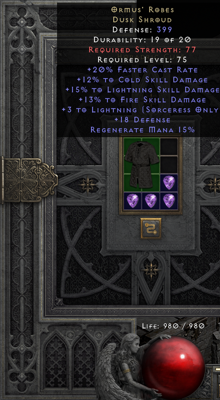 Ft Almost Perfect Ormus'lightning 15%ld 15%mregen - Topic - d2jsp