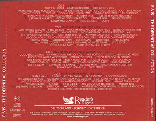 ELVIS-THE DEFINITIVE COLLECTION [82876774072]