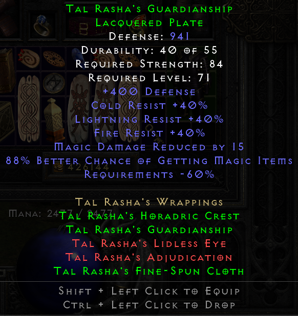 Perfect Tal Armor 941 Def - Topic - d2jsp