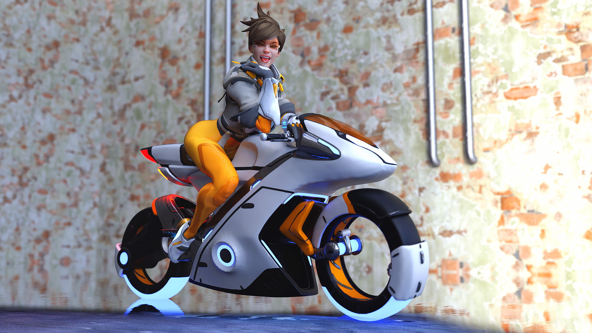 (FILLED) Tracer 2 And Bike For Genesis 8.1 - Free Daz 3D Models