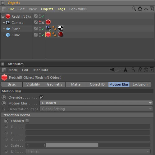 Motion blur on camera movement only? : r/RedshiftRenderer