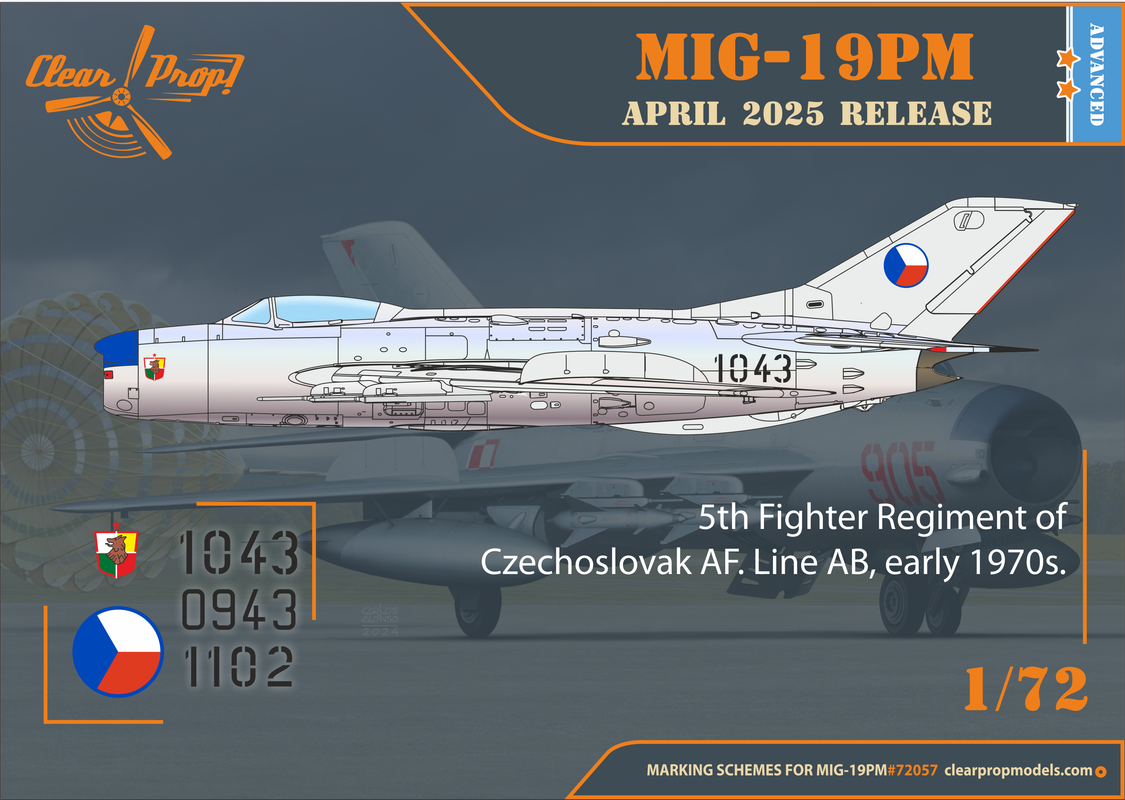1/72 - Mikoyan-Gurevich MiG-19 "Farmer" by ClearProp Models - MiG-19P ...