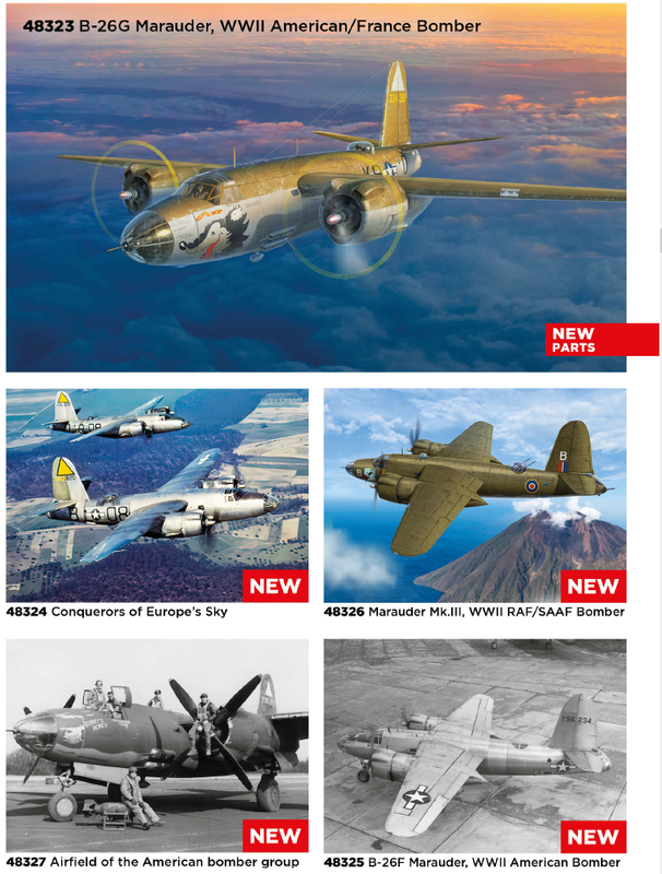 1/48 - Martin B-26 Marauder by ICM - B-26B & G released - new B-26F in June 2025 & RAF/SAAF Mk ...