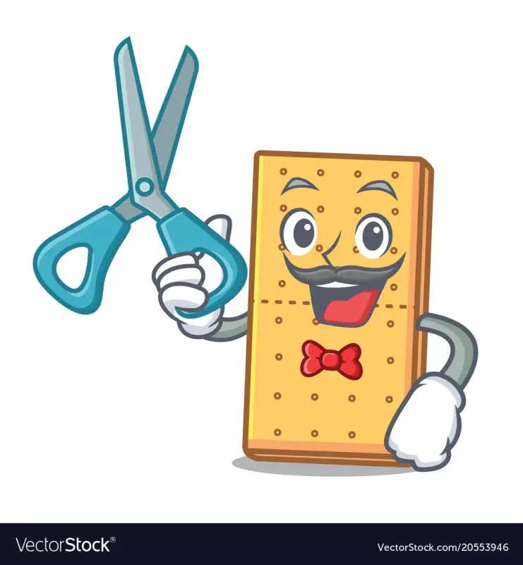 barber graham cookies character cartoon vector 20553946 — Postimages