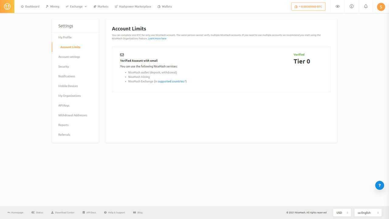 How to start upgrade to Tier 1 : r/NiceHash