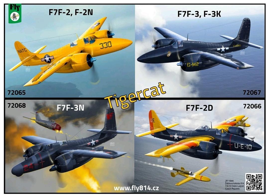 1/72 - Grumman F7F Tigercat family by Fly - 3D renders+box art ...