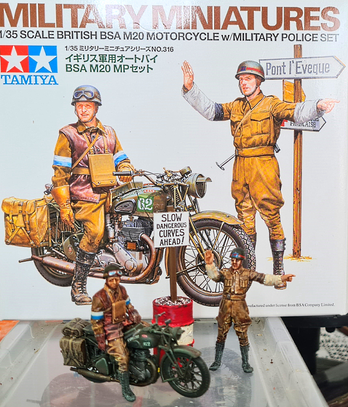 Tamiya 1/35 British despatch rider set - Figure Ready for Inspection ...