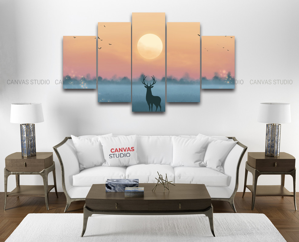 5 Panel Deer 4 — Postimages