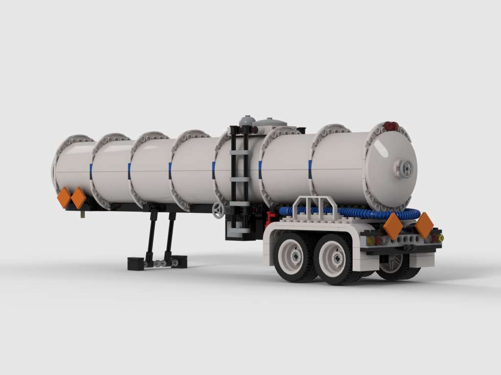 LEGO MOC-84802 Tanker Trailer for Truck with V12 Engine in Bluetones by ...