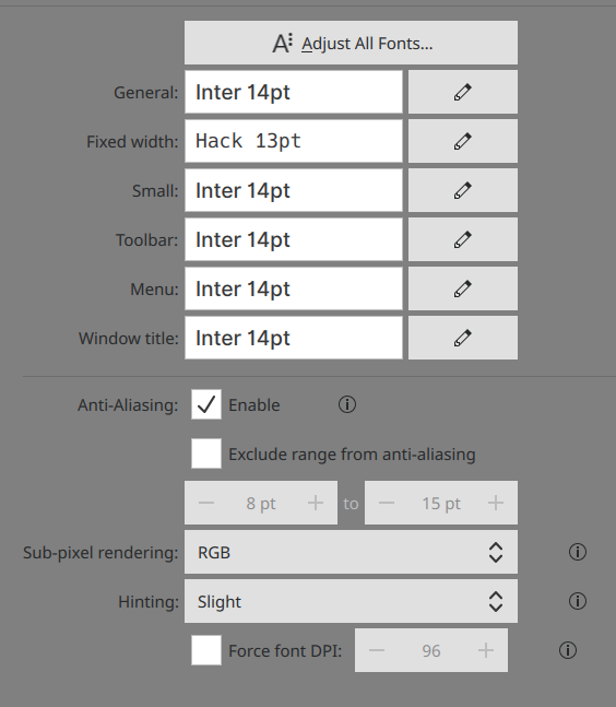 [SOLVED]Plasma: Inconsistent font sizes across Settings & Applications / Applications & Desktop ...