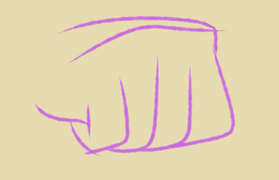 any tips on how to sketch the fingers at the distance from each other ...
