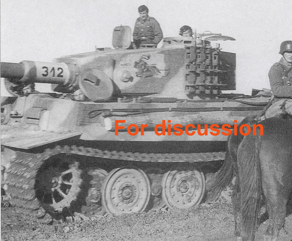 Takom's Mid Tiger I - small zimmerit on turret: appropriate for which ...